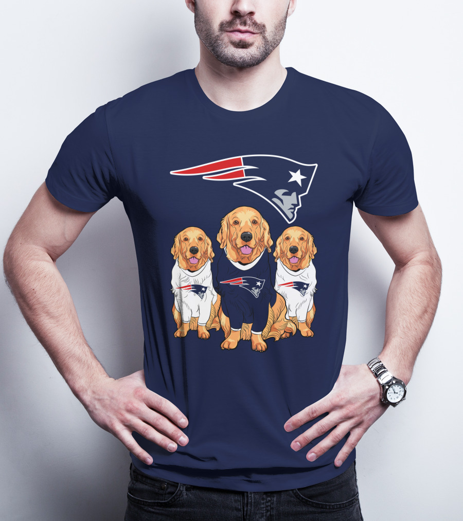 Patriots Logo Golden Retrievers T-Shirt