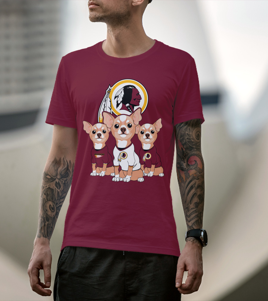 Redskins Chihuahua Trio T-Shirt