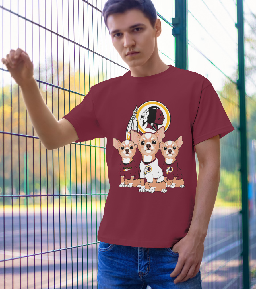 Redskins Chihuahua Trio T-Shirt