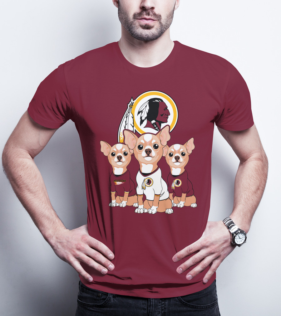 Redskins Chihuahua Trio T-Shirt