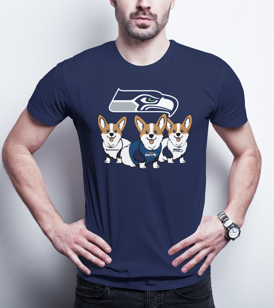 Seattle Seahawks Corgis T-Shirt