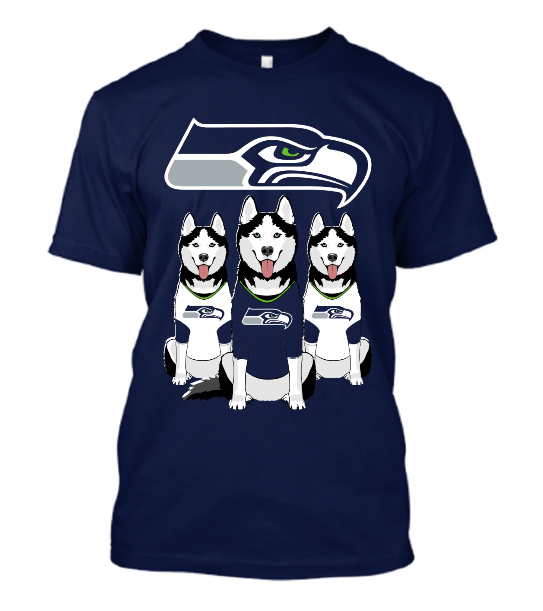 Seattle Seahawks Husky Trio Fan T-Shirt
