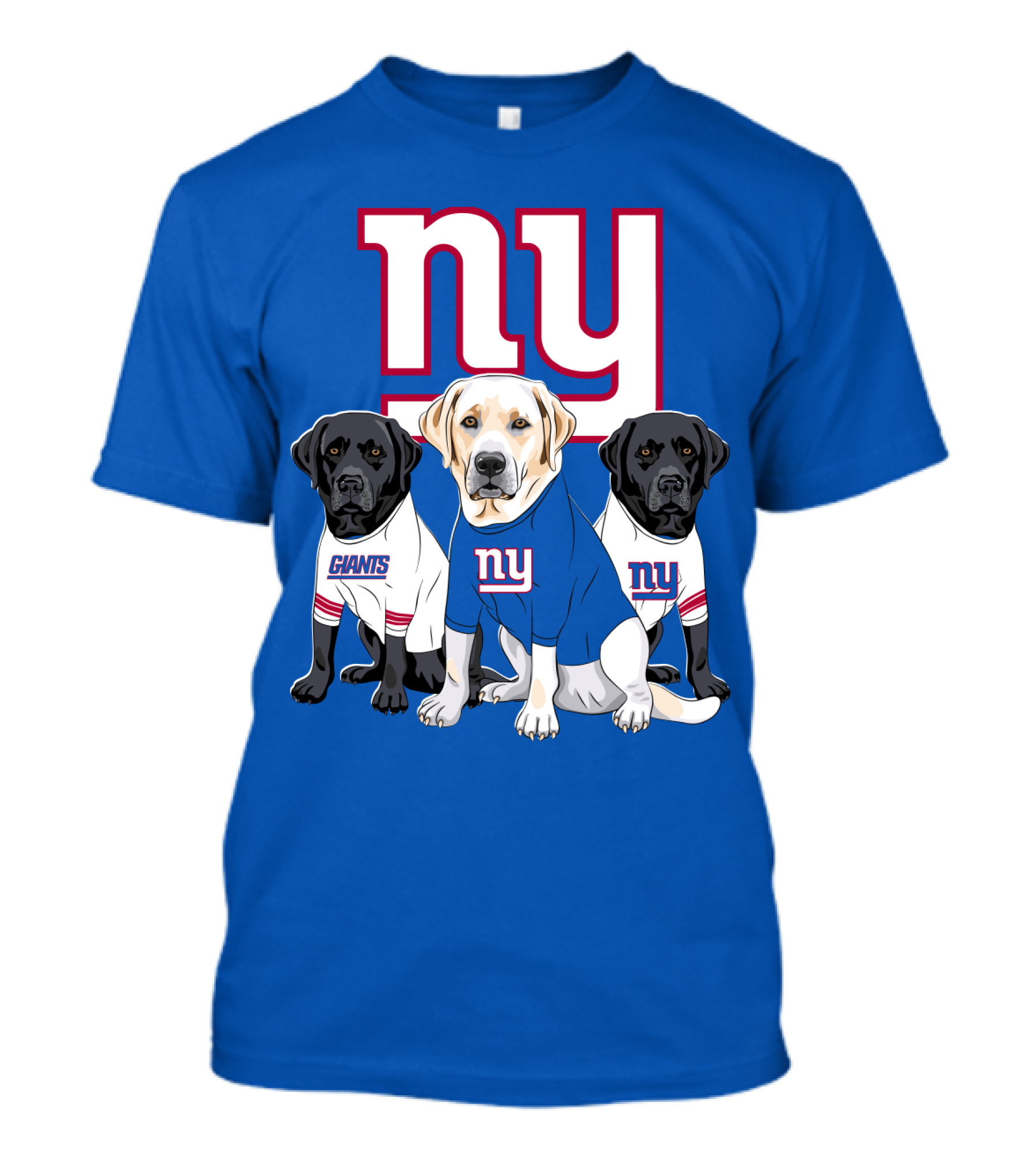 New York Giants Labrador Retriever Dogs T-Shirt