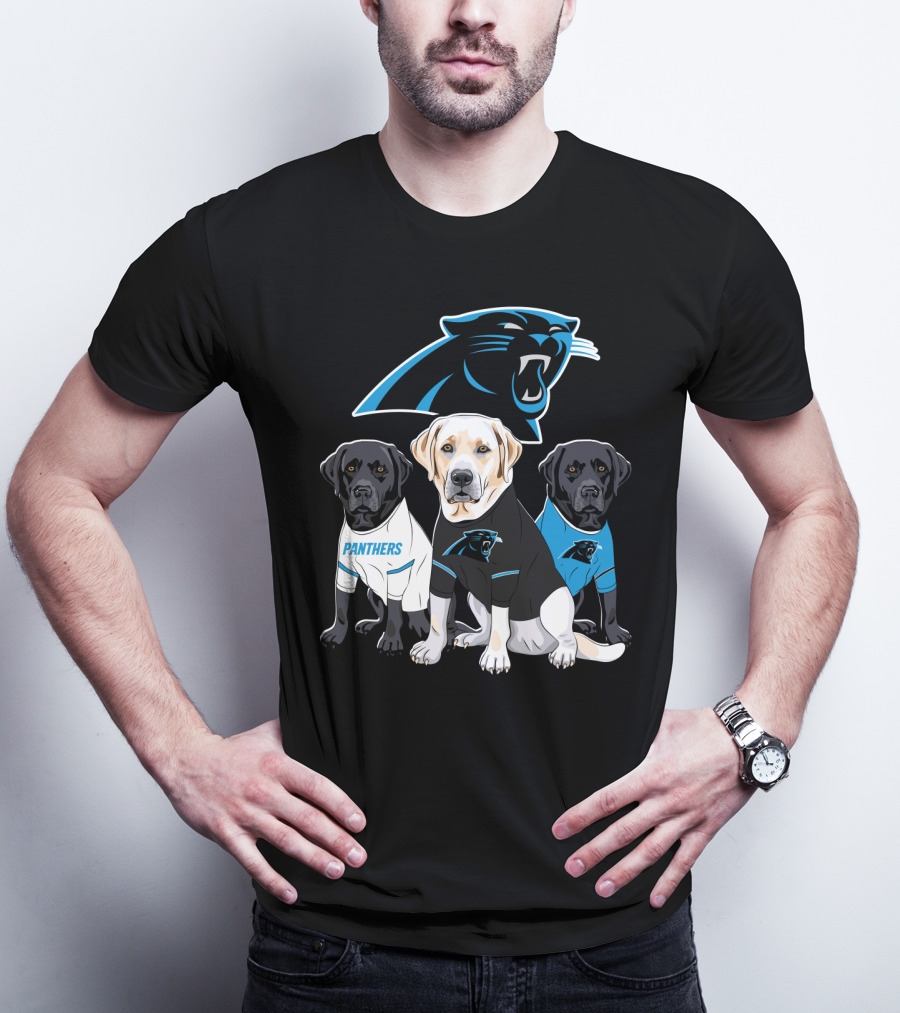 Panthers Labrador Retriever Dogs T-Shirt