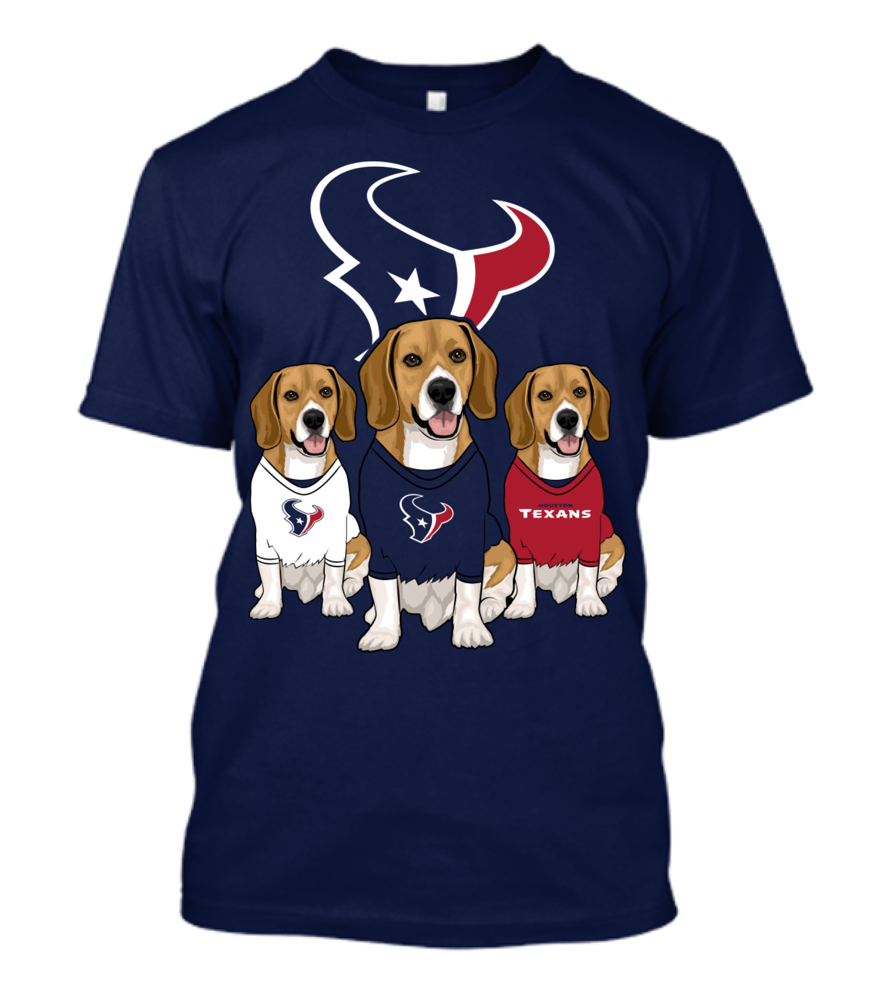 Houston Texans Beagle Trio T-Shirt