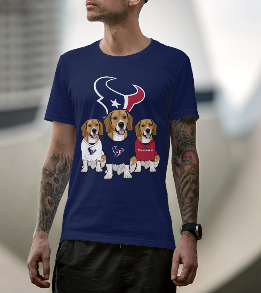 Houston Texans Beagle Trio T-Shirt