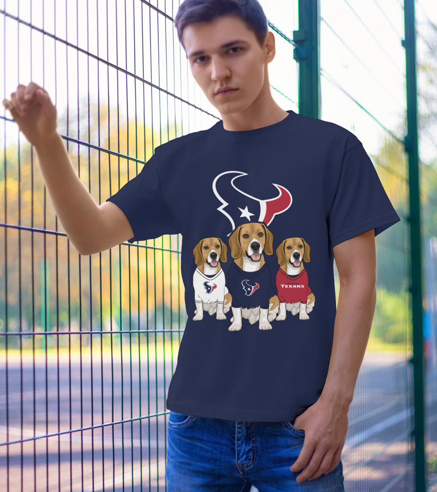 Houston Texans Beagle Trio T-Shirt