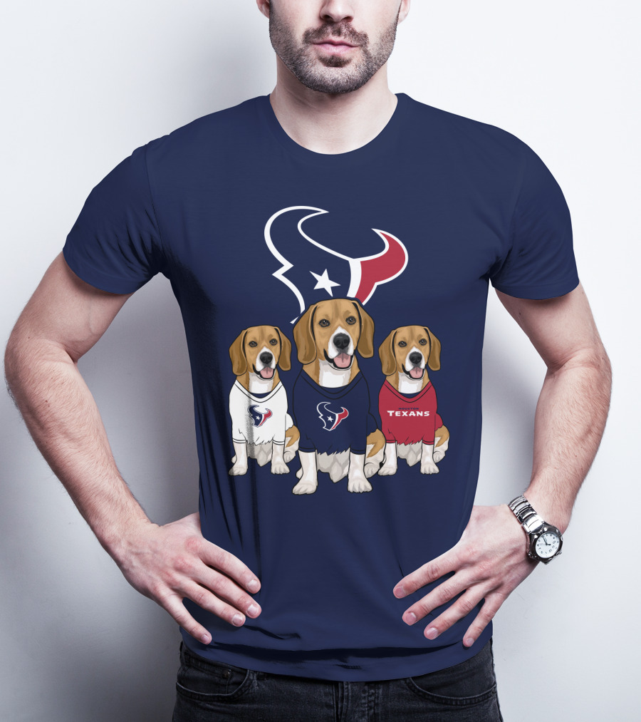 Houston Texans Beagle Trio T-Shirt