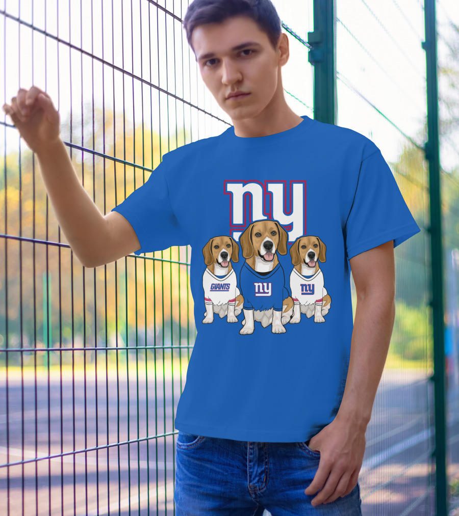 New York Giants Beagle Trio T-Shirt