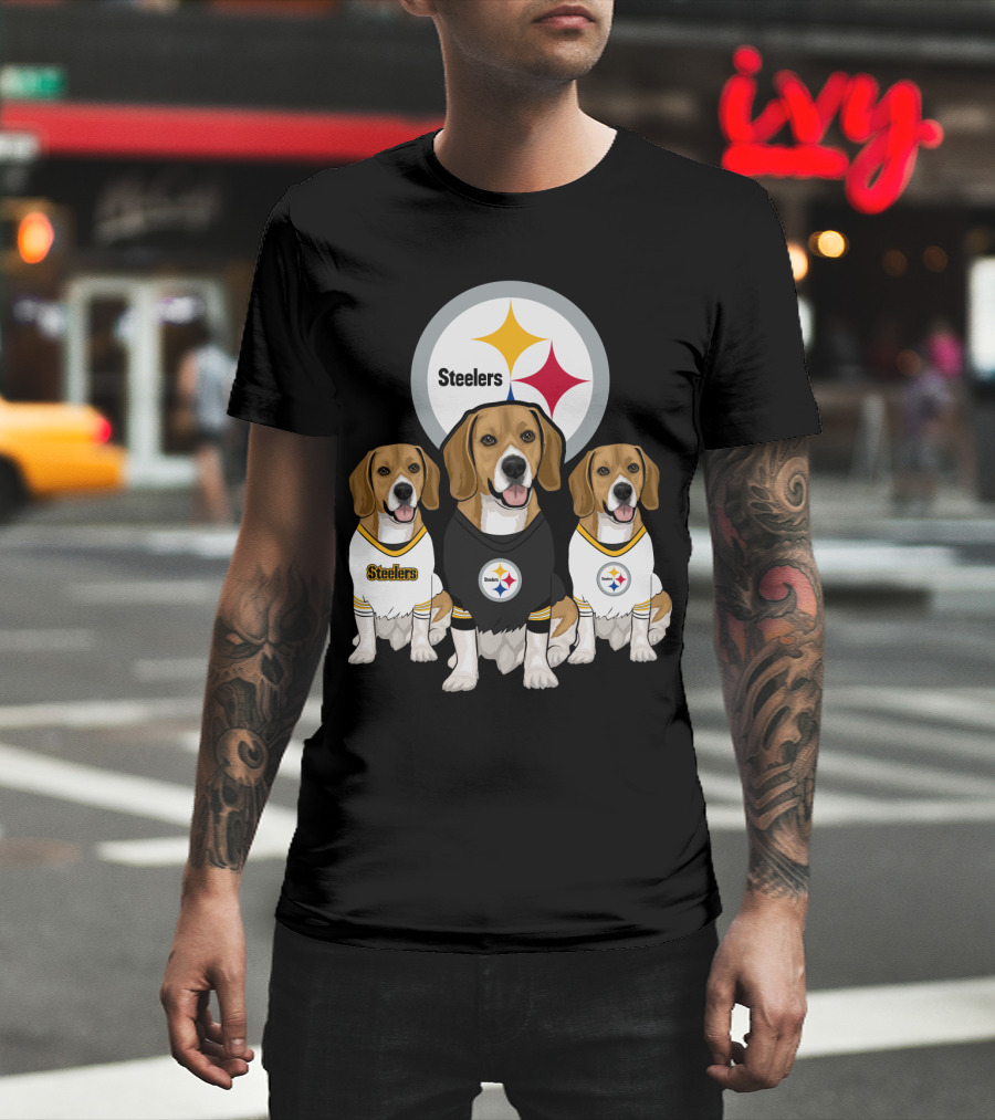 Steelers Beagle Trio T-Shirt