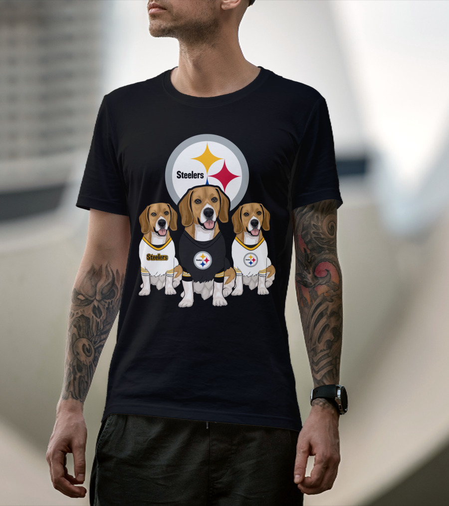 Steelers Beagle Trio T-Shirt