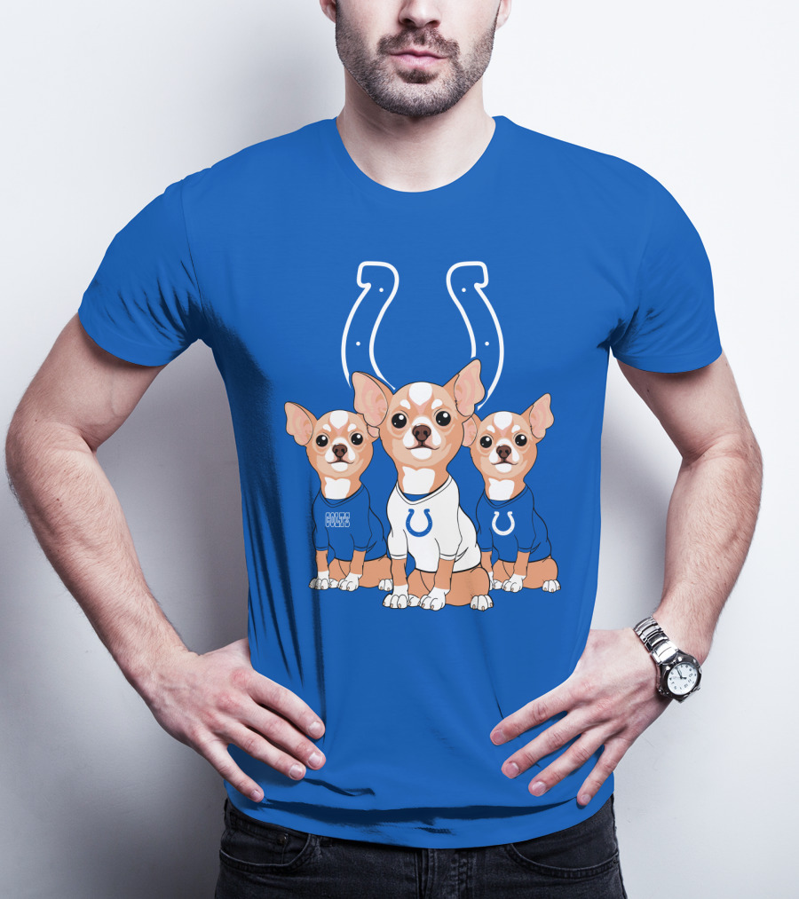 Indianapolis Colts Chihuahua Trio T-Shirt