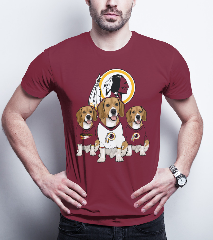 Washington Football Team Beagle Trio T-Shirt