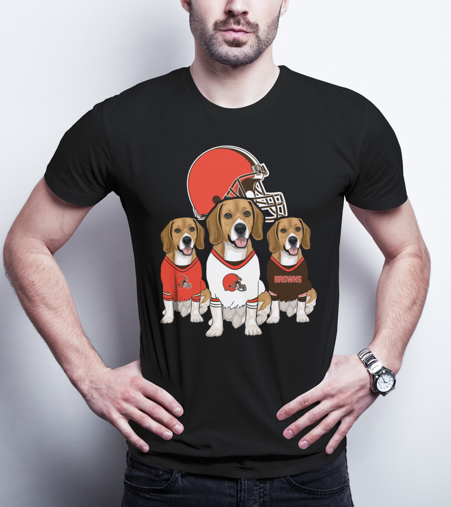 Cleveland Browns Beagles T-Shirt