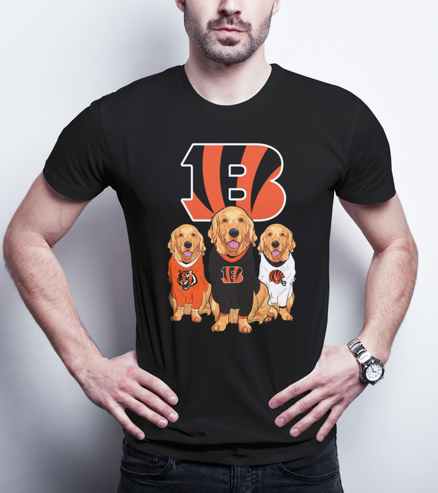 Cincinnati Bengals Beagle Dog Trio T-Shirt