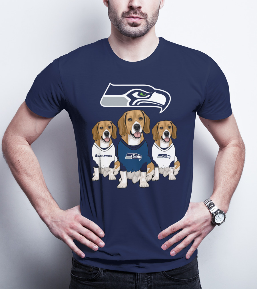 Seahawks Beagle Trio T-Shirt