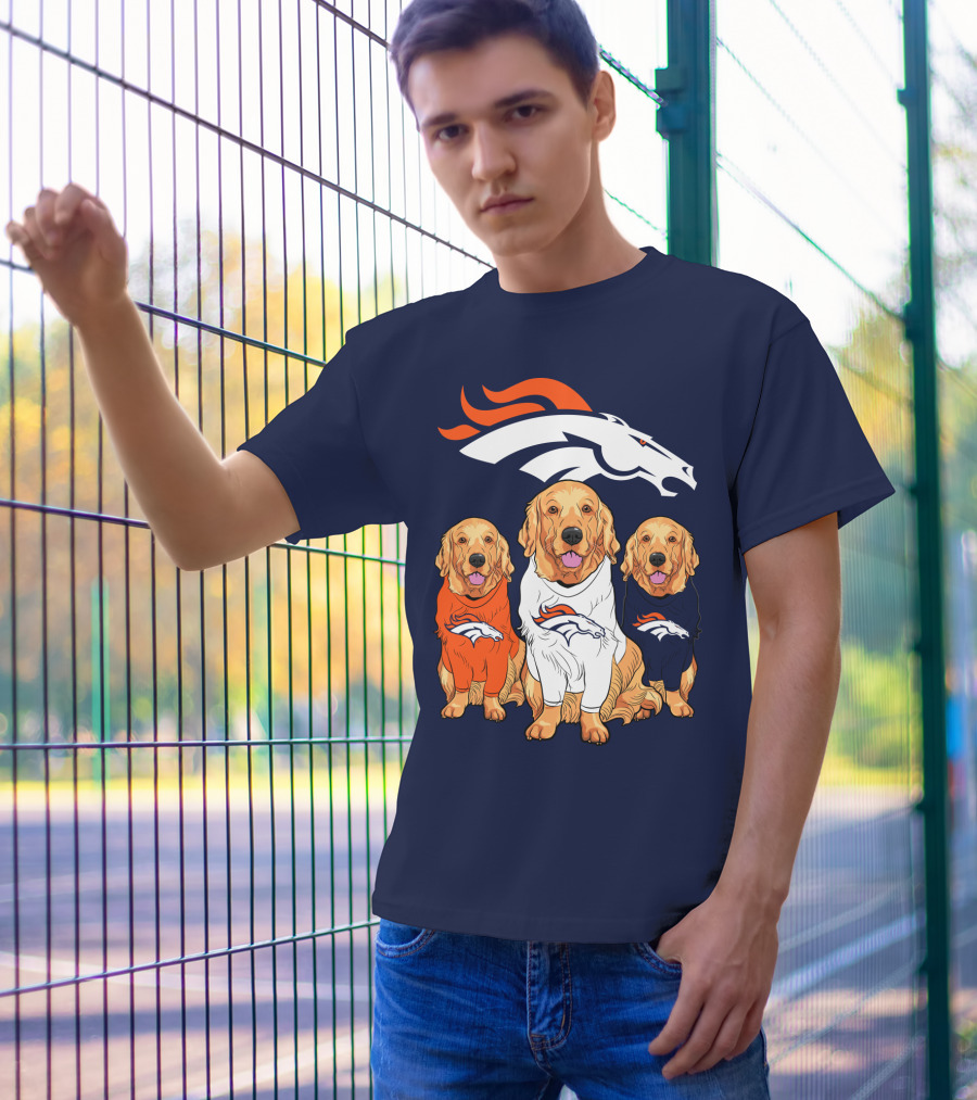 Denver Broncos Golden Retrievers T-Shirt