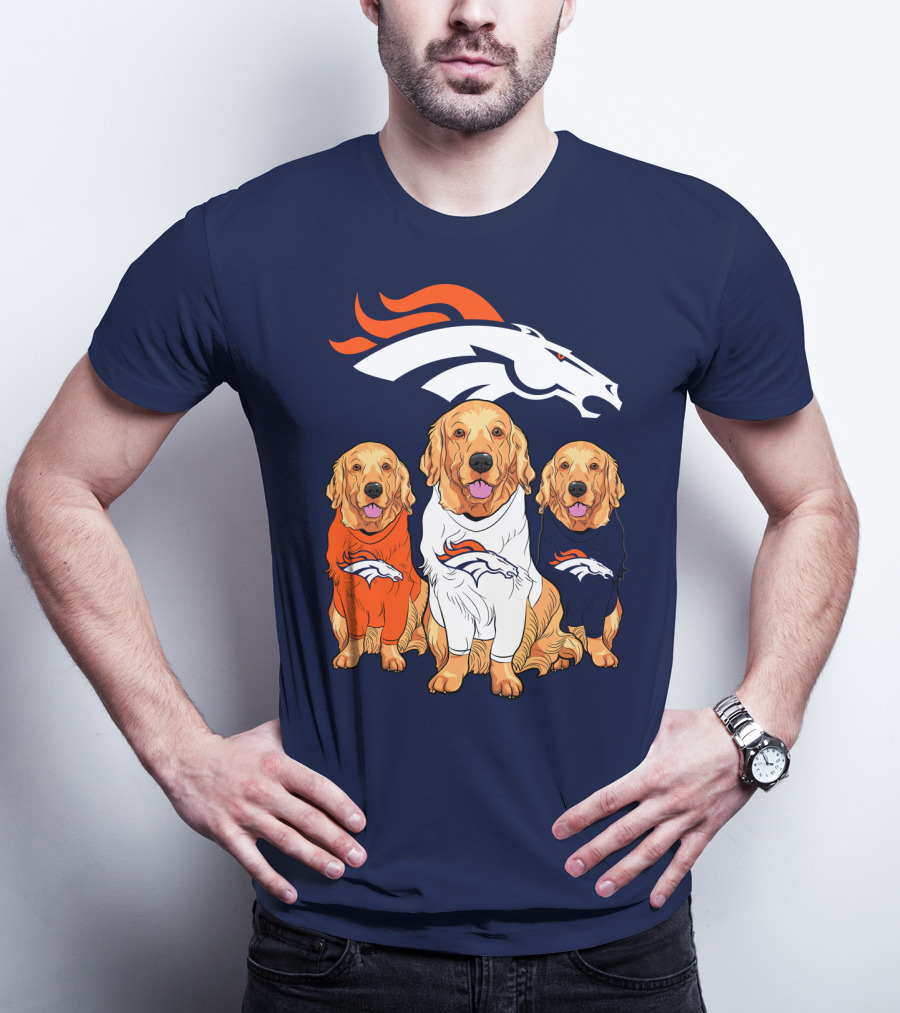 Denver Broncos Golden Retrievers T-Shirt