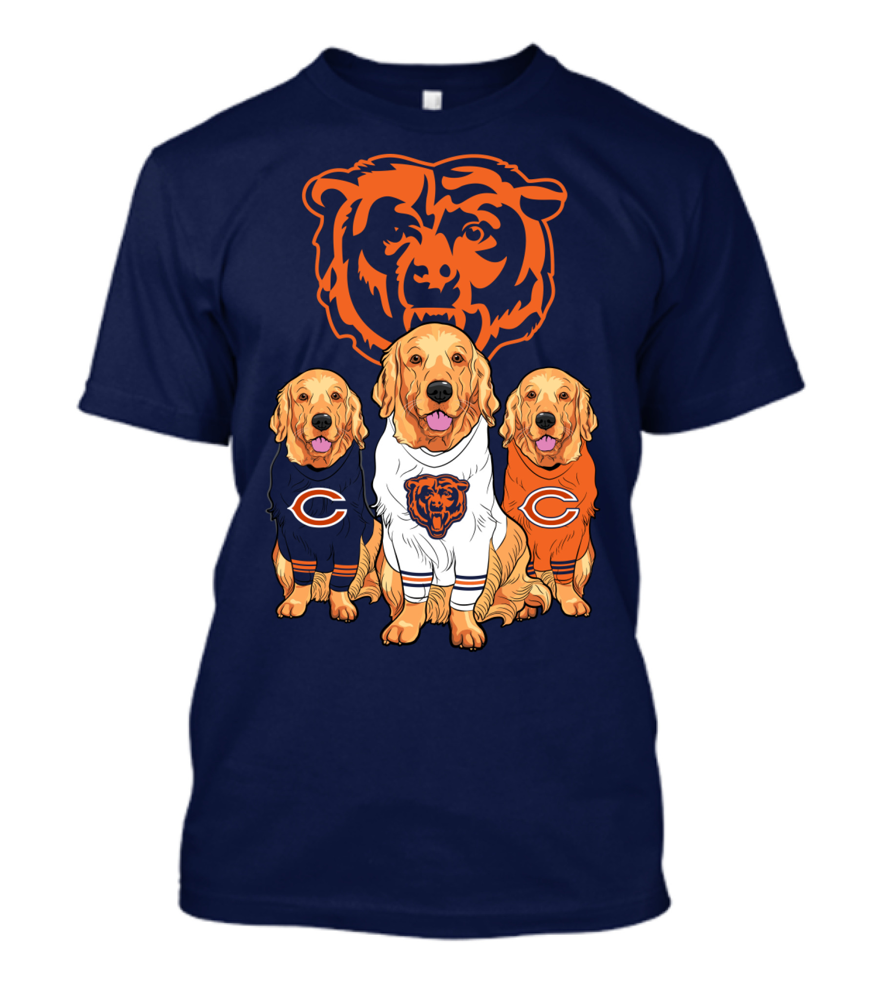 Chicago Bears Golden Retrievers T-Shirt
