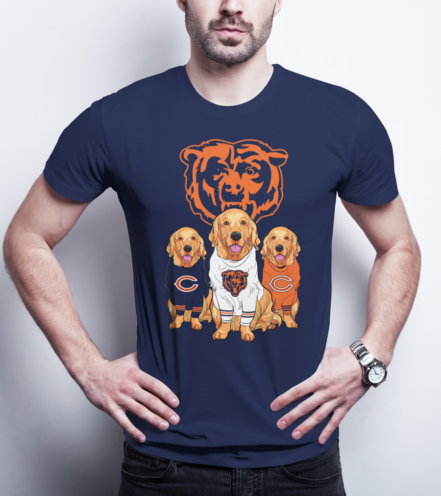 Chicago Bears Golden Retrievers T-Shirt