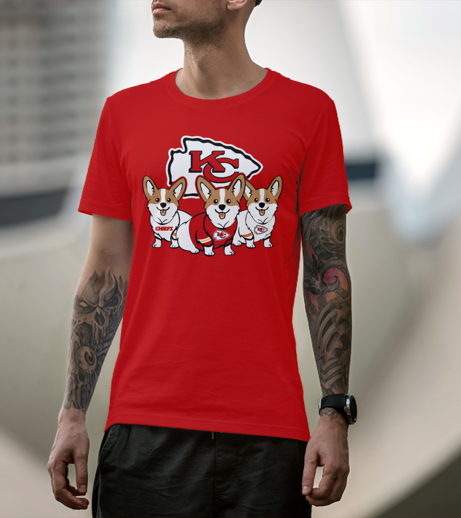 Kansas City Chiefs Corgi T-Shirt