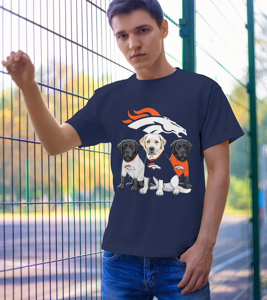 Denver Broncos Labrador Retriever T-Shirt