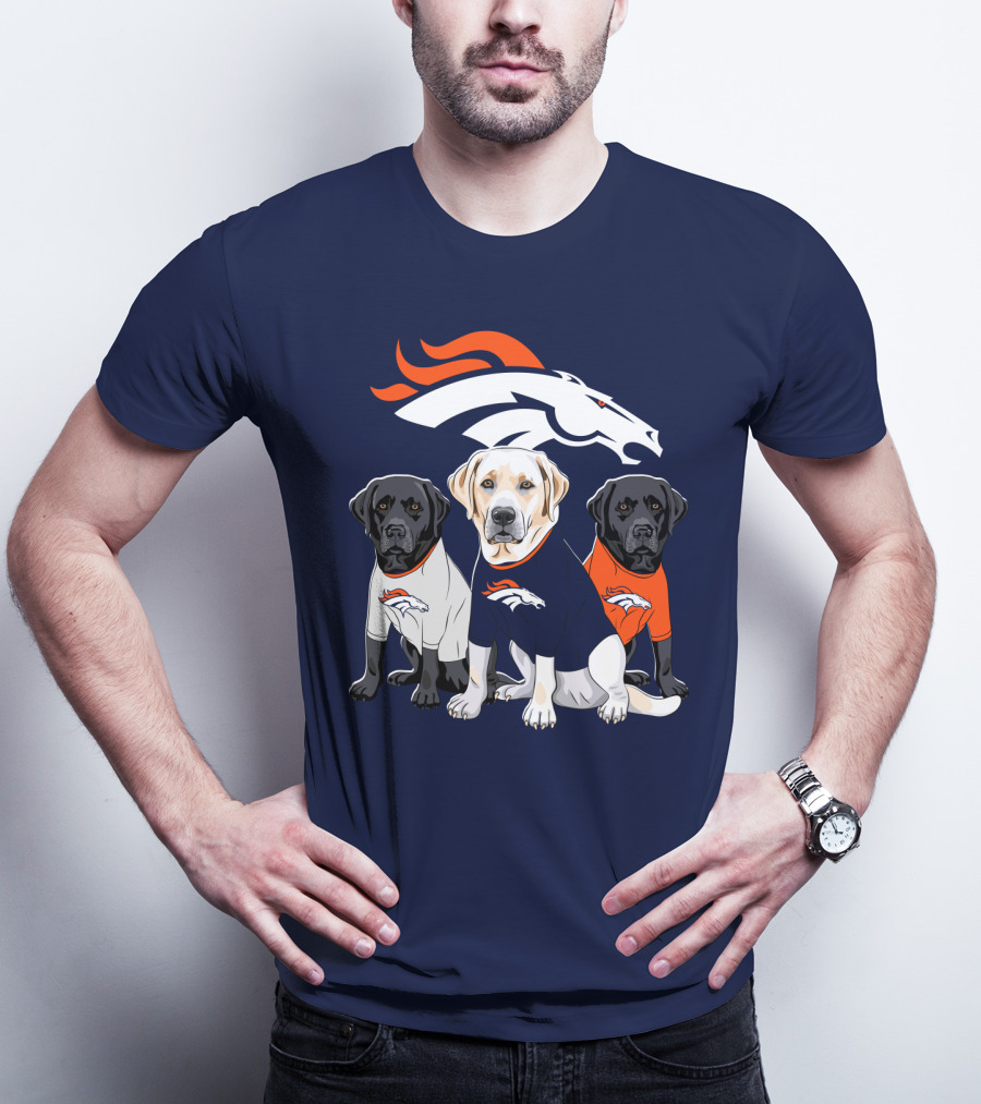 Denver Broncos Labrador Retriever T-Shirt