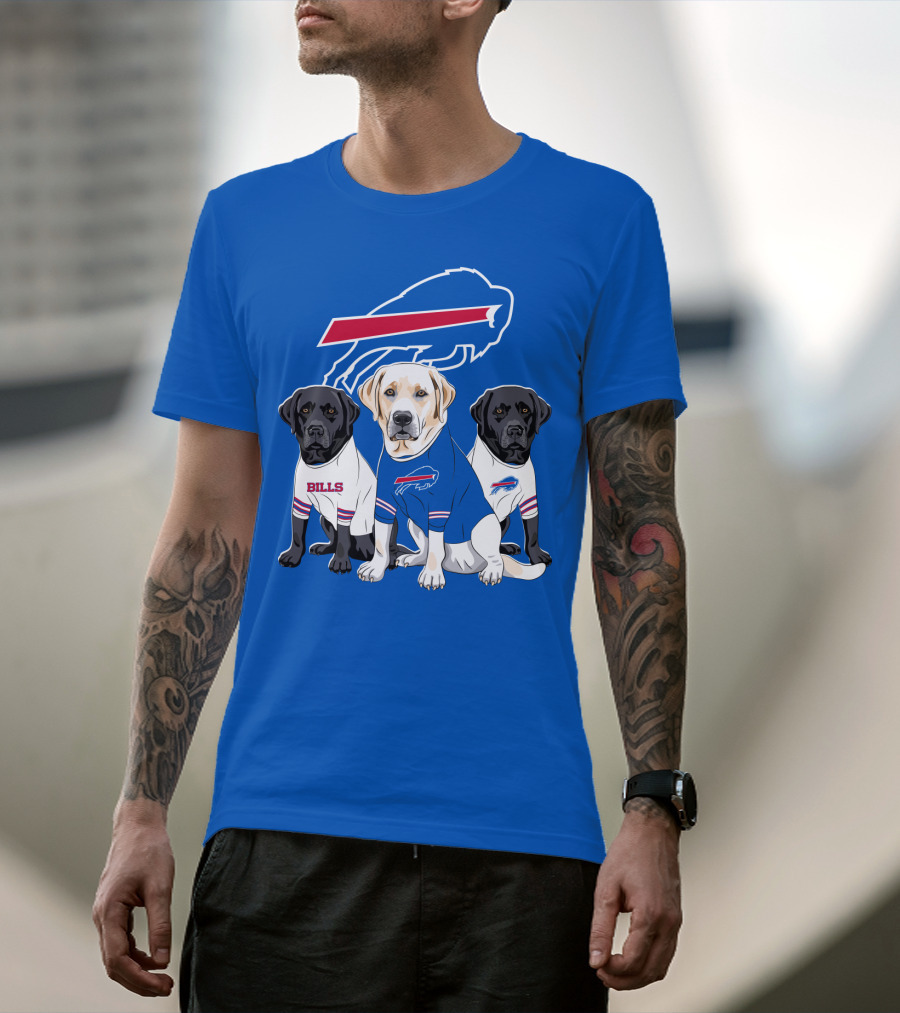 Buffalo Bills Labrador Retriever Trio T-Shirt