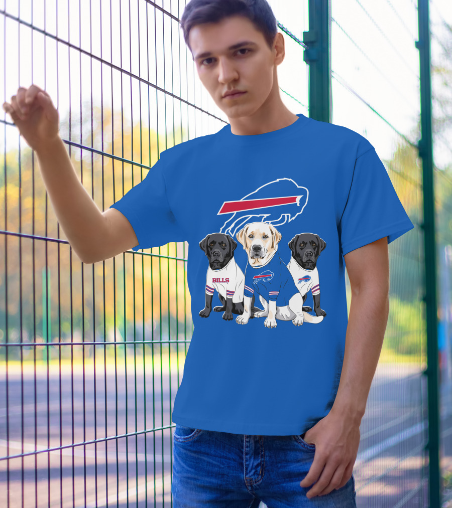 Buffalo Bills Labrador Retriever Trio T-Shirt