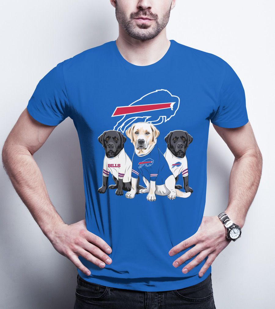 Buffalo Bills Labrador Retriever Trio T-Shirt