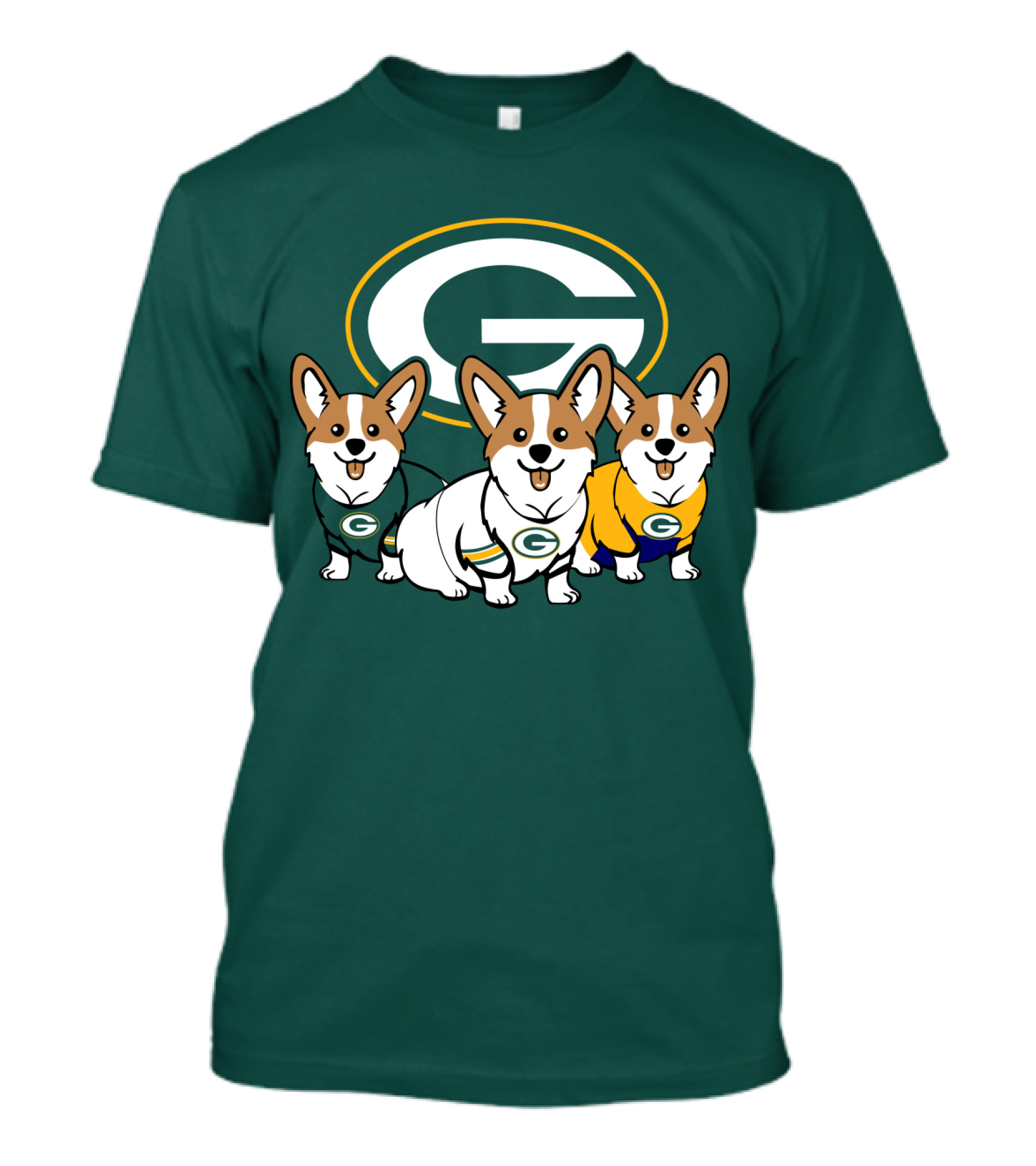 Green Bay Packers Corgi T-Shirt