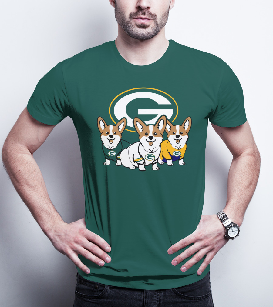 Green Bay Packers Corgi T-Shirt