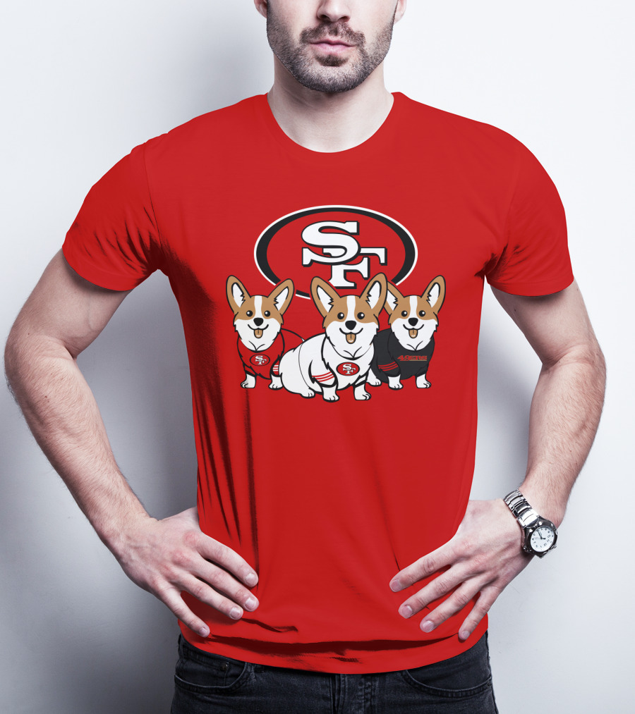 San Francisco 49ers Corgi  T-Shirt