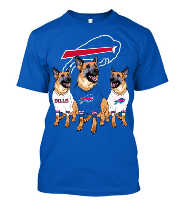 Buffalo Bills German Shepherd Trio T-Shirt