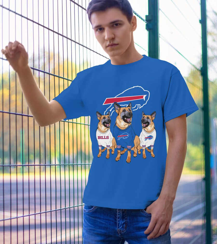 Buffalo Bills German Shepherd Trio T-Shirt
