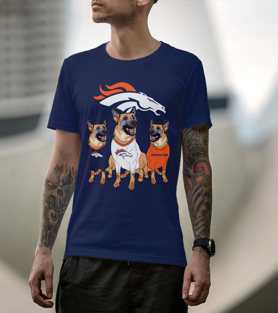 Broncos German Shepherds Trio T-Shirt