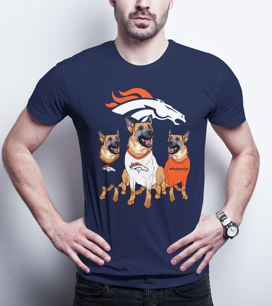 Broncos German Shepherds Trio T-Shirt