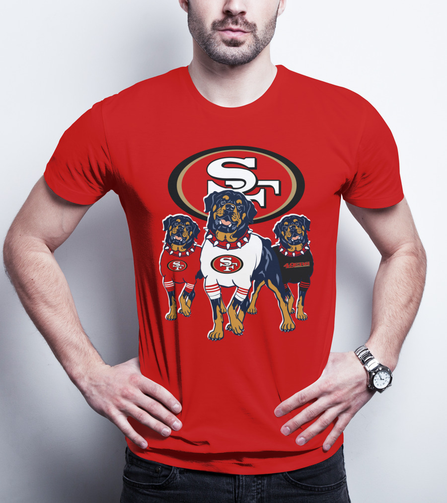San Francisco 49ers Rottweiler Trio T-Shirt