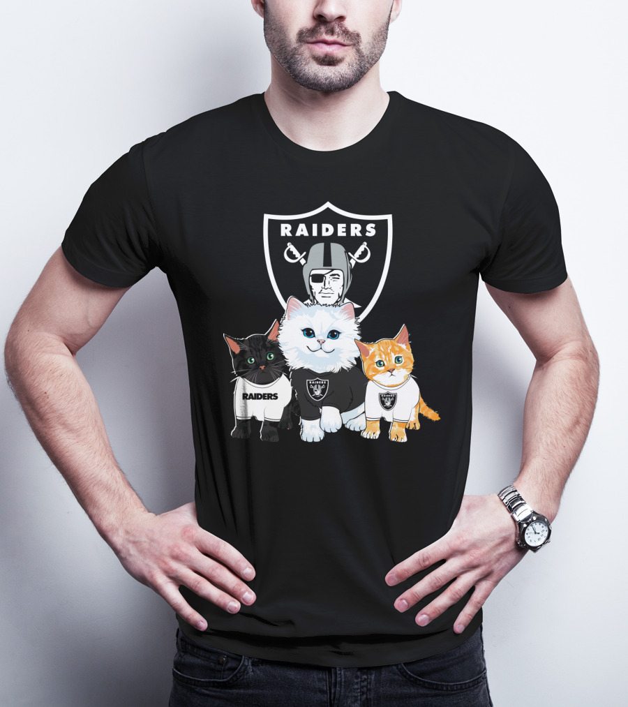 Raiders Cats Nfl Team T-Shirt