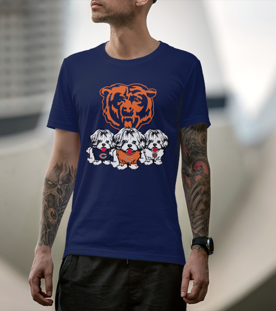 Chicago Bears Shih Tzu T-Shirt