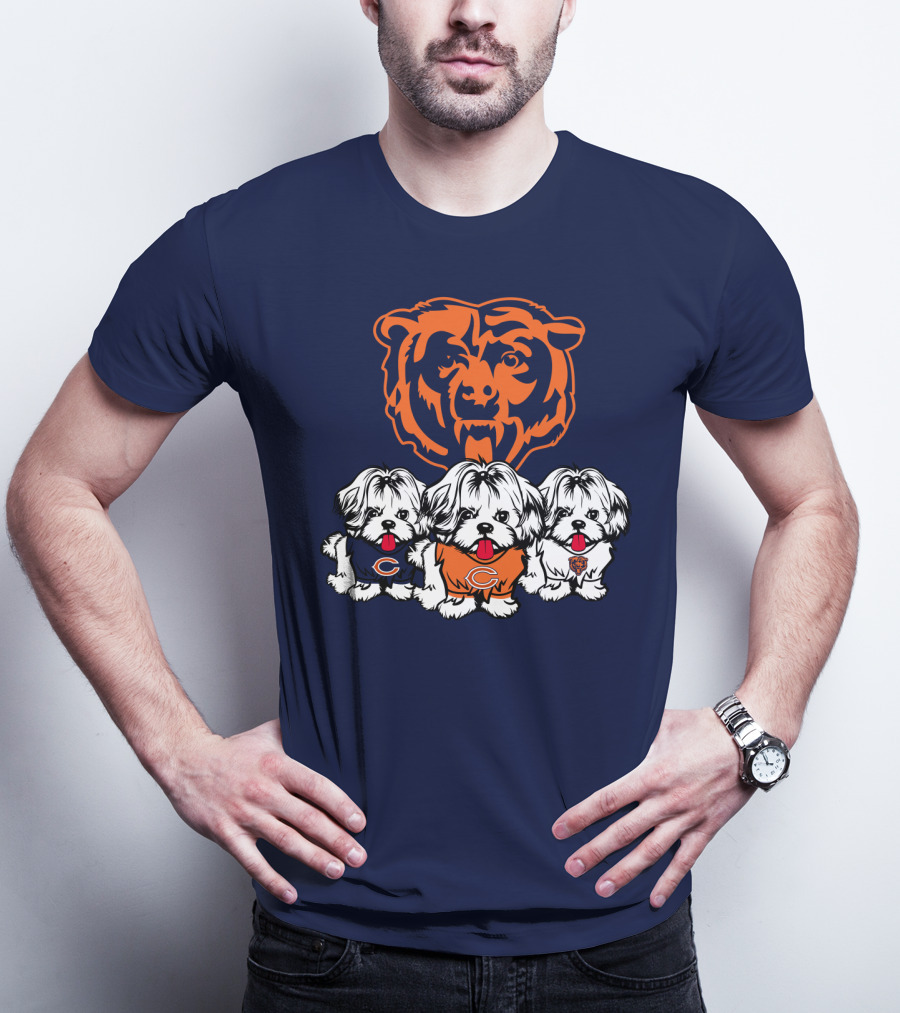 Chicago Bears Shih Tzu T-Shirt
