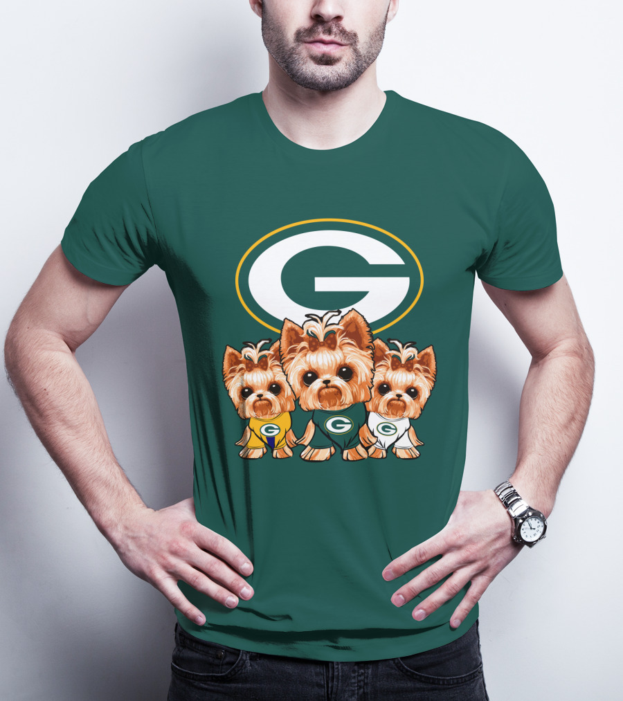 Green Bay Packers Yorkie Trio T-Shirt