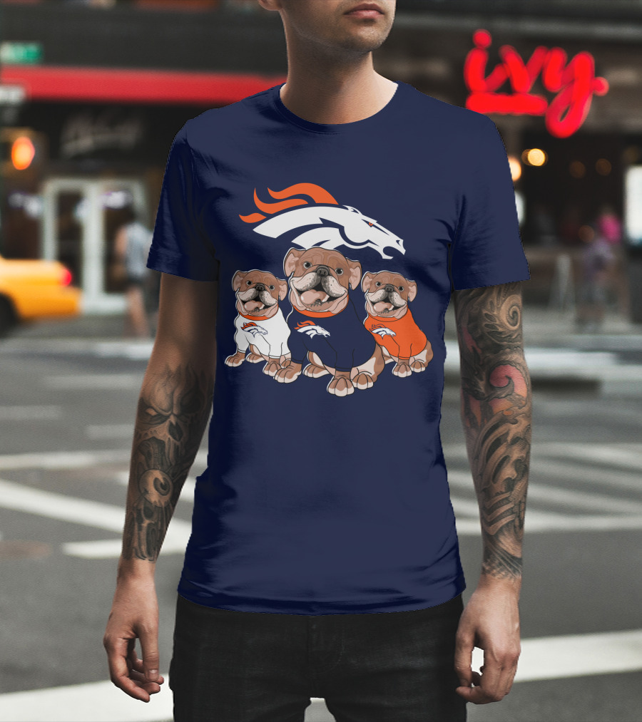 Denver Broncos Bulldog Trio T-Shirt
