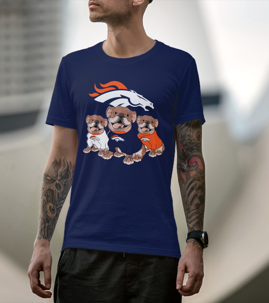 Denver Broncos Bulldog Trio T-Shirt