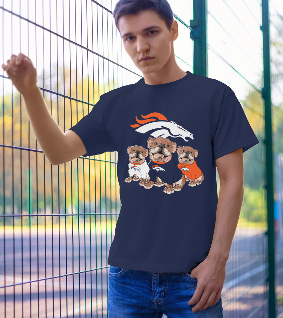 Denver Broncos Bulldog Trio T-Shirt