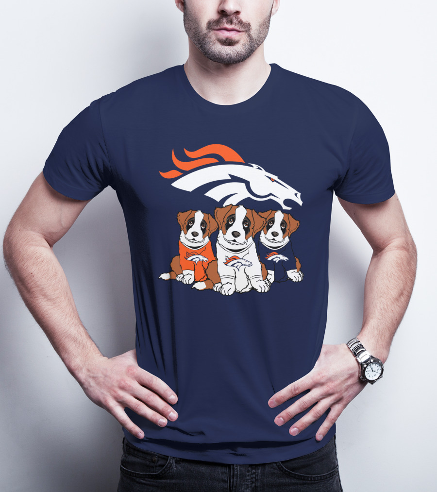 Denver Broncos Saint Bernard T-Shirt
