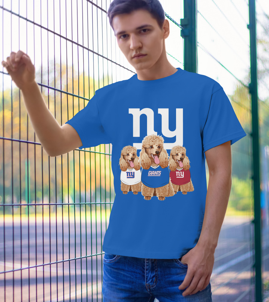 Ny Giants Poodle Trio T-Shirt