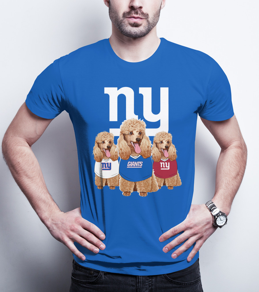 Ny Giants Poodle Trio T-Shirt