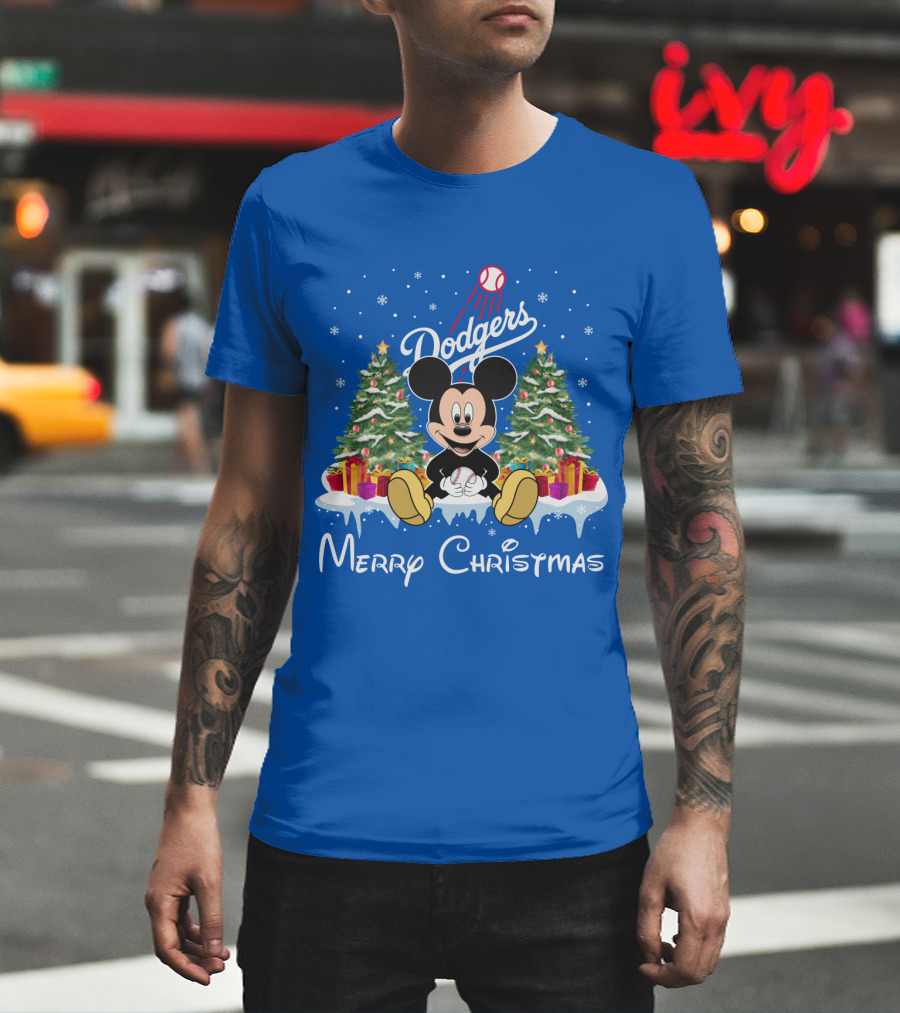 Dodgers Merry Christmas T-Shirt