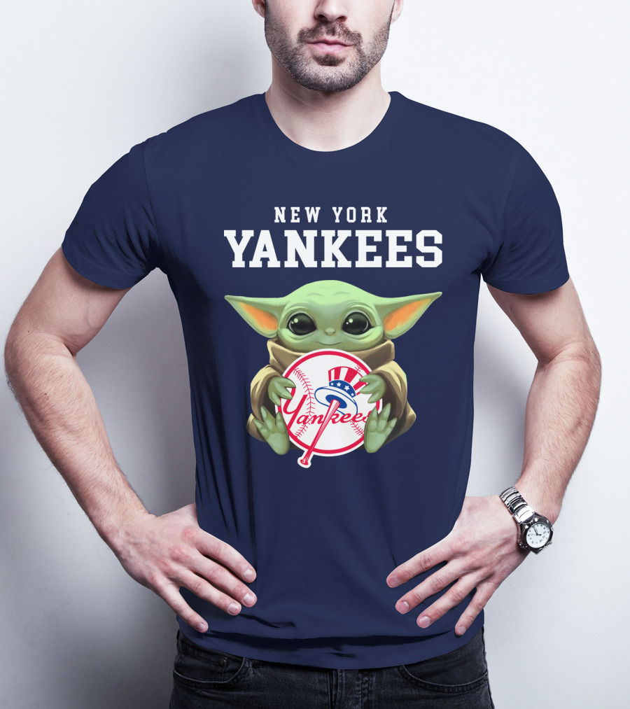 New York Yankees Baby Yoda Yankees T-Shirt